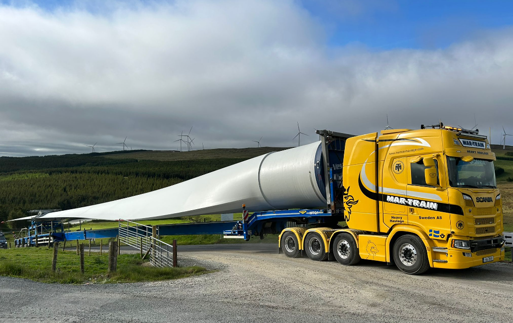 Convoy deliveries of wind turbine components get underway for Lenalea ...